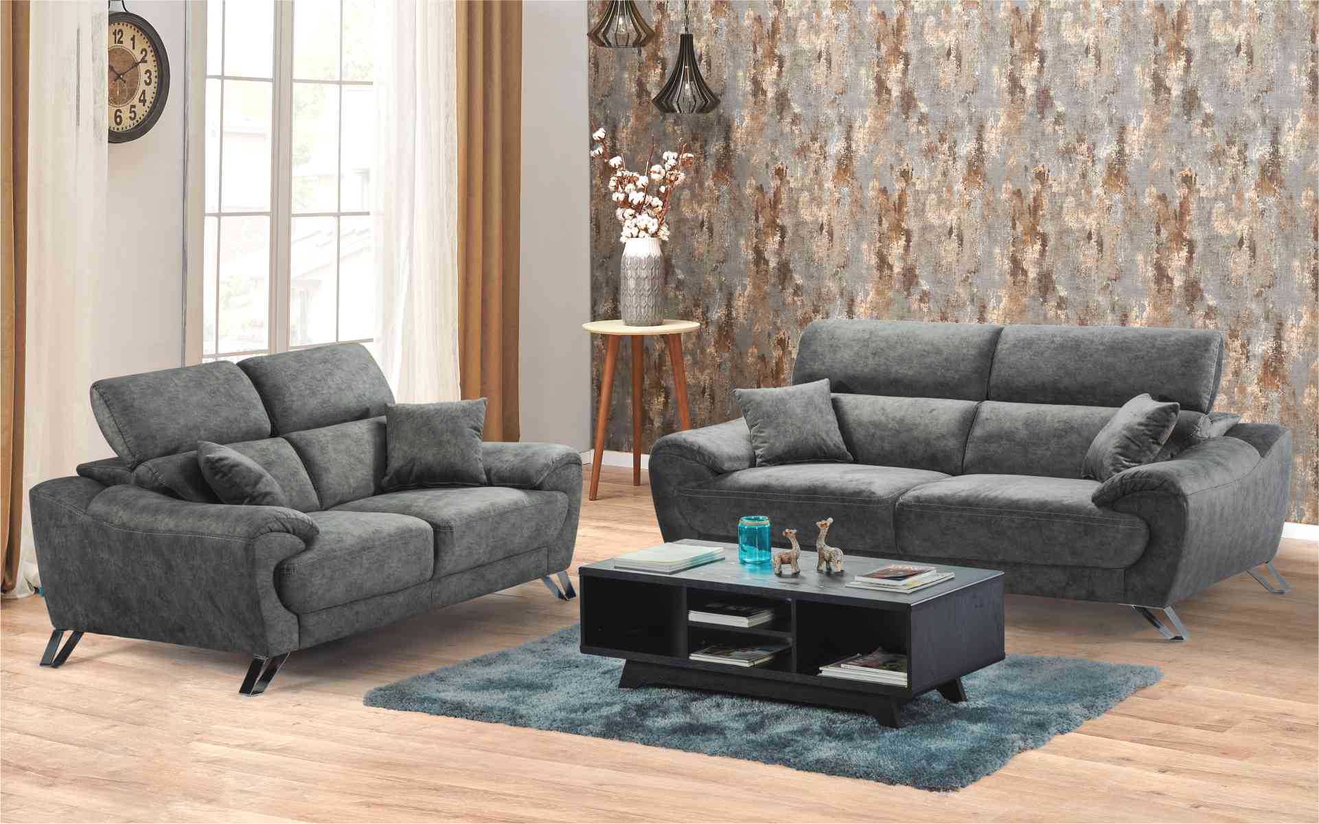 Olando Sofa Set 3 2 Seater Fabric Damro