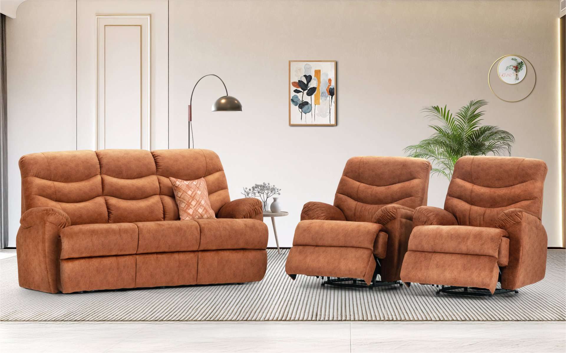 Damro recliner sofa set price store